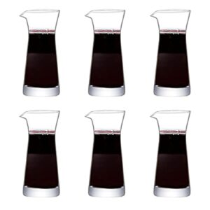 Inevoc Wine Decanter,Inevoc 6 Pack Single Serving,Mini Size Decanters,Small Individual Wine Carafes,Wine Carafe Decanter,Small Carafe for Wine Dinner Parties,Wine Tastings Transparent