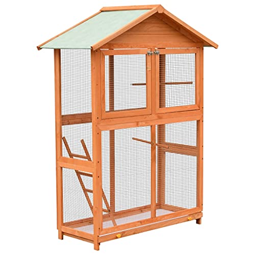 GOLINPEILO Bird Cage Solid Pine & Fir Wood 49.4"x23.4"x64.6"