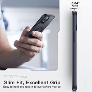 Simtect Magnetic for iPhone 15 Plus Case & iPhone 14 Plus Case[12FT Military Grade Drop Protection] [Compatible with MagSafe] Slim Protective Translucent Matte for iPhone 15 Plus Phone Case 6.7, Black