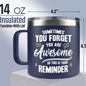 Birthday Gifts For Men, Dad - Gifts For Men, Dad - 14 Oz Mug Stainless Steel Mens Gifts, Gifts For Men Unique - Inspirational, Congratulations Funny, Gifts For Men, Dad, Husband, Coworker, Employee