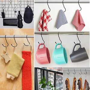 24 Piece 3.9" S Shaped Hooks Stainless Steel Metal Larger Hangers Hooks for Heavy Duty Hanging Kitchen, Work Shop, Bathroom, Garden