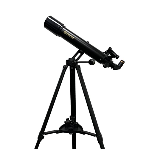 Spectrum Optical Instruments – ExploraPro 90AZ Refractor Telescope for Adults & Beginner – Compact Manual Alt-AZ Telescope – Smartphone Adapter & Remote Shutter – 90mm Aperture 660mm Focal Length