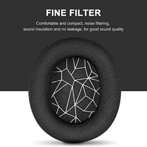 Arctis 9X Replacement Earpads Printing Mesh Ear Cushions for SteelSeries Arctis 1/3/5/7/9 Arctis Pro Arctis 9X Headphones Noise Canceling Headset Ear Pads Earmuff Repair Parts (Black+White)