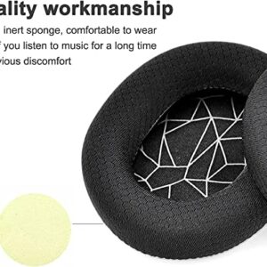 Arctis 9X Replacement Earpads Printing Mesh Ear Cushions for SteelSeries Arctis 1/3/5/7/9 Arctis Pro Arctis 9X Headphones Noise Canceling Headset Ear Pads Earmuff Repair Parts (Black+White)