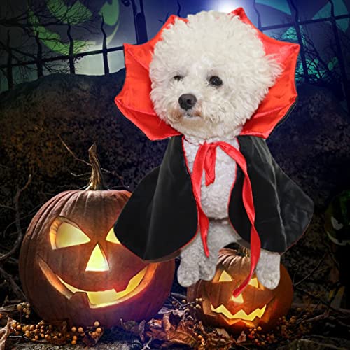 Dog Cape Costume Halloween Dog Costume Dog Vampire Devil Costume Dog Halloween Cloak Cape Halloween Costumes for Cats Small Medium Dogs