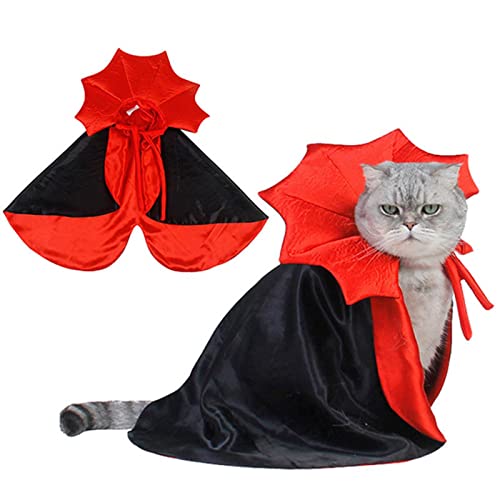 Dog Cape Costume Halloween Dog Costume Dog Vampire Devil Costume Dog Halloween Cloak Cape Halloween Costumes for Cats Small Medium Dogs