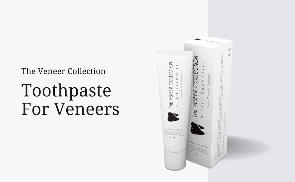 Veneer Whitening Toothpaste The Veneer Collection Remove Stains from Veneers Fresh Mint Toothpaste for Veneers