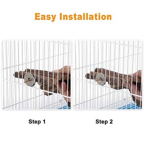 Filhome 2pcs Hamster Bridges, Rat Bendy Long Suspension Bridges and Guinea Pig Bendable Tunnel, Bendable Hamster Ladder Gerbil Wooden Ramp Chinchilla Chews Toys for Small Animals Cage Accessories