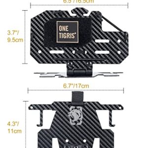 OneTigris Tactical Vest Phone Holder, Universal Chest Cell Phone Board Plate Carrier Phone Mount for Screen Size 4.7"-6.7"