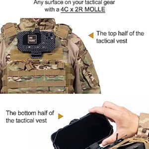 OneTigris Tactical Vest Phone Holder, Universal Chest Cell Phone Board Plate Carrier Phone Mount for Screen Size 4.7"-6.7"