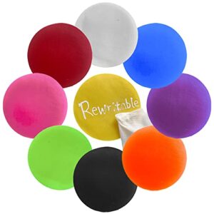 mr-label – 4" rewritable carpet markers – 9-color carpet spots - circle spot markers for preschool classroom - line up dots -carpet dots for teacher supplies|family games|homeschooling(36 pcs)