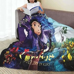 Coraline Super Soft Fleece Throw Blankets,60"X50"Teet Blanket Air Conditioner Blanket for Couch Sofa Chair Office Travelling Camping Gift