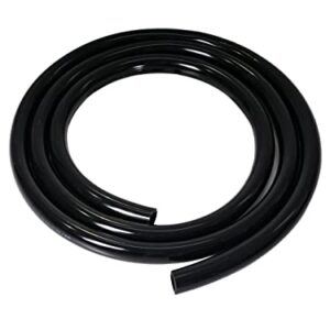 Feelers Black PVC Vinyl Tubing 1" ID x 1-1/4" OD Water Fish Tank Aquarium Air Line Lightweight Hose BPA Free, 9.84 Feet