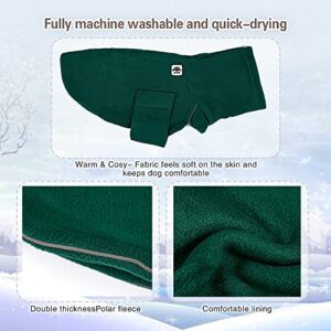 Dachshund Clothes, Dachshund Costumes for Medium Small Large Dogs, Dachshund Cold Weather Coat, Cold Weather Dachshund Coats, Dachshund Cold Coat (L, Green)