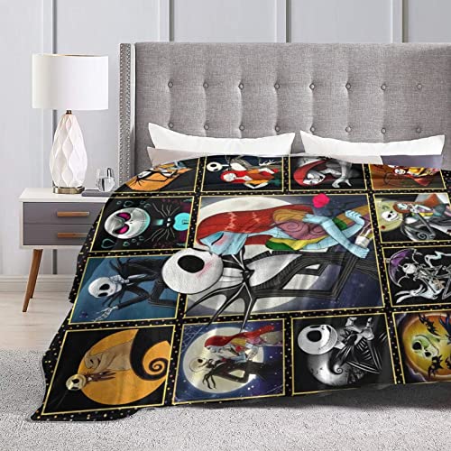 Cartoon Flannel Blanket Super Soft Conditioner Throw Blanket for Couch Sofa Couch Bed All Season 50"x40"