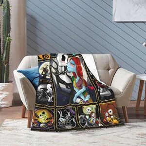 Cartoon Flannel Blanket Super Soft Conditioner Throw Blanket for Couch Sofa Couch Bed All Season 50"x40"