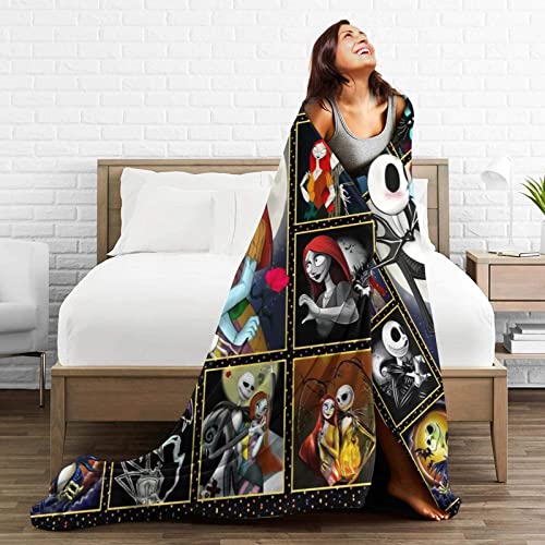 Cartoon Flannel Blanket Super Soft Conditioner Throw Blanket for Couch Sofa Couch Bed All Season 50"x40"