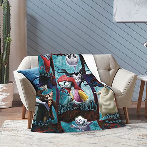 Cartoon Flannel Blanket Super Soft Conditioner Throw Blanket for Couch Sofa Couch Bed All Season 50"x40"