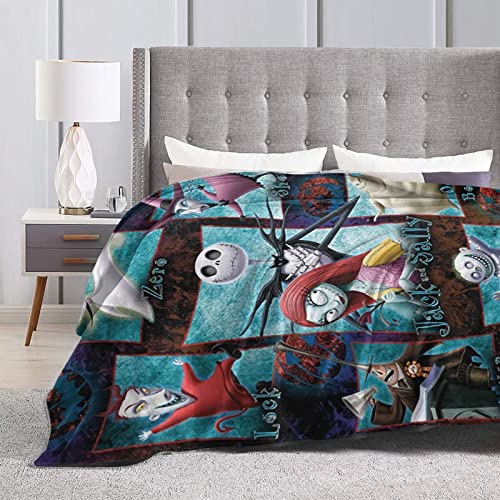 Cartoon Flannel Blanket Super Soft Conditioner Throw Blanket for Couch Sofa Couch Bed All Season 50"x40"