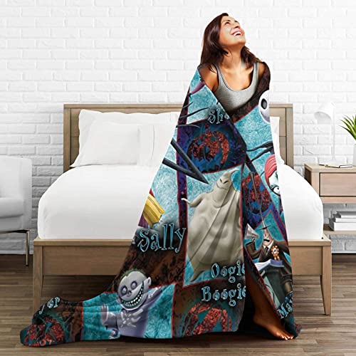 Cartoon Flannel Blanket Super Soft Conditioner Throw Blanket for Couch Sofa Couch Bed All Season 50"x40"