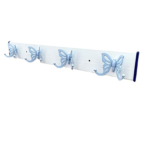 Non-Punching Durable Towel Rack Aluminum Alloy Bathroom Toilet Door Rear Wall Shelf Hook Wall Hanger Butterfly B1