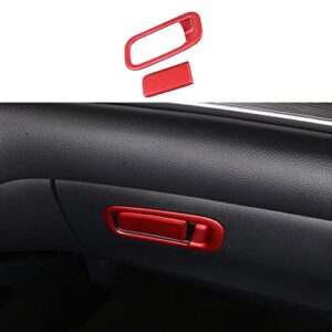 rifoda for accord glovebox switch panel decoration abs material fit for honda 10th gen accord 2018 2019 2020 2021 interior decoration red style 2pcs