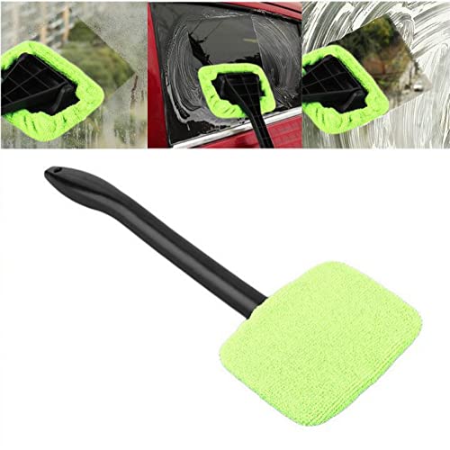 Car Windshield Brush Wipe Fog Cleaning Brush Front Window Wiper Tool Glass Window Brush-Green