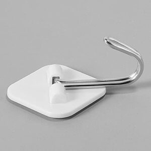 kiskick 12Pcs Wall Hooks Self-Adhesive Clothes Tableware Towel Organizer Hooks for Home Bathroom Kitchen C