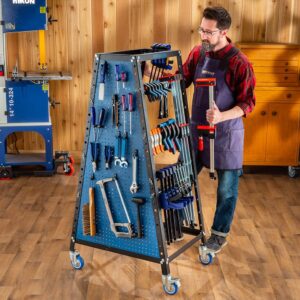 Steel Pegboard Side Panel for Rockler Pack Rack Plus