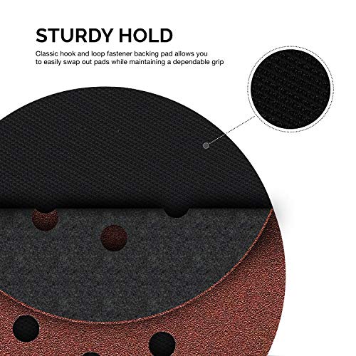 Neiko 30267A Flexible-Edge Hook-and-Loop PU Backing Pad for DA Sander Polisher Buffer, 6 Inches by 5/16 Inches, 24 Thread