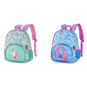 daaupus 12-inch girl preschool backpack,kids backpack for boys & girls, perfect for daycare and preschool, unique design print backpack for school and travel