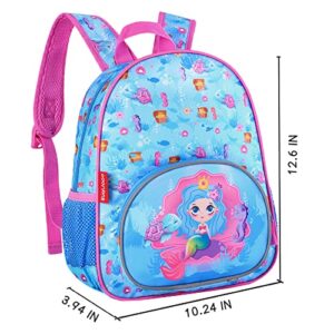 Daaupus 12-Inch girl preschool backpack,Kids Backpack for Boys & Girls, Perfect for Daycare and Preschool, Unique design print backpack for school and travel