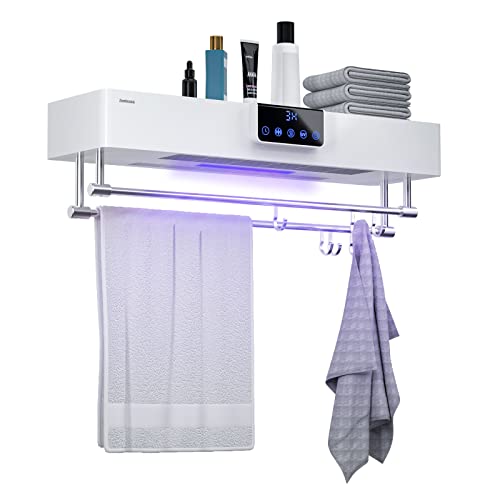 Towel Warmers for Bathroom,Zomhusea Intelligent Towel Dryer 500W Wall Mounted Drying Racks Home Hanging Racks Electric Heated Towel Racks for Pool,Laundry Room,Cloakroom