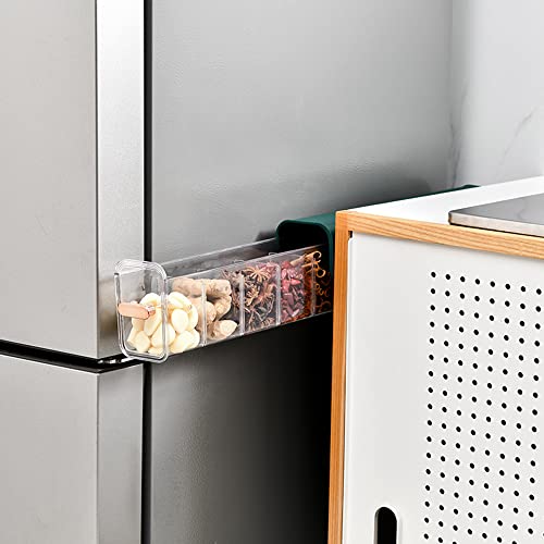 Punch-Free Multi-functional Storage Box, 2023 New Socks Underwear Wall Mount Drawer Organizer, Closet Kitchen Hanging Clear Storage Box with Compartment for Data Cable, (3 PCS)