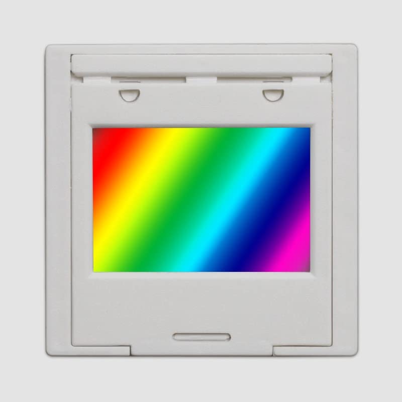 Diffraction Grating Optical Grate Teaching Demonstration Transmission Grating Spectrophotometer Holographic Imaging 50x50mm (Color : 50 Lines 1mm, Diameter : 50x50mm)