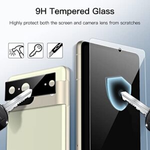 JETech Screen Protector for Google Pixel 7 with Camera Lens Protector, Easy Installation Tool, Tempered Glass Film, Fingerprint ID Compatible, HD Clear, 2-Pack Each