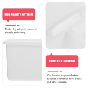 Healifty 1pc Shower Multipurpose Vanity, for Dorm Food Use Plastic Household Bathroom Basket Pantry Cabinet Caddy Desktop Kids Organizer Garden White Bins Sundries Room Handles Portable