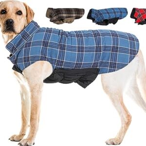 Caslfuca Dog Winter Coat, Winter Dog Extra Warm Coats Dog Fleece Jackets Dog Clothes, Windproof Waterproof Dog Cold Weather Coats for Small Medium Large Dogs and Puppy Apparel