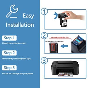 MxVol 275XL 276XL Remanufactured Ink Cartridge Replacement for Canon 275 and 276 XL PG-275XL CL-276XL Ink for Canon PIXMA TS3520 TS3522 TS3500 TR4720 TR4722 TR4700 Printers (1 Black, 1 Color Combo)