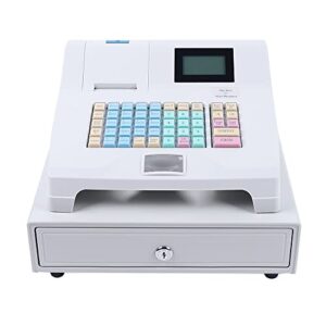 pos system cash register,48-keys led display electronic cash register with removable cash tray and thermal printer,multifunction cash register for small business/retail/restaurant