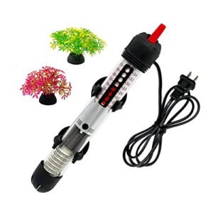 nobiqfoq fish tank aquarium heater - submersible thermostat adjustable temperature heater for saltwater & freshwater 50w