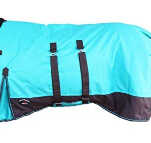 CHALLENGER 78" 1200D Turnout Waterproof Rain Horse Sheet Light Winter Blanket Bellyband 371B