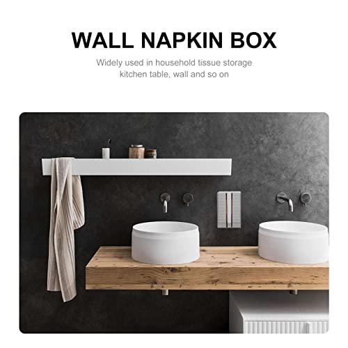 Zerodeko Wall Mount Paper Towel Dispenser Transparent Folded Paper Towel Holder Hand Towel Guest Towel Napkin Holder Box for Bathroom Toilet Kitchen