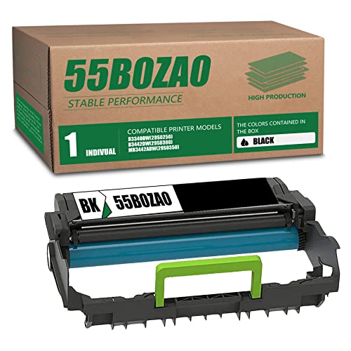 PAXA Compatible B3340 55B0ZA0 High Yield Imaging Unit Replacement for Lexmark , Works with B3340dw(29S0250) B3442dw(29S0300) Printer, Approximately 40,300 Pages (1-Pack, Black )