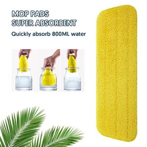 Spray Mops Heads Pads Compatible with Swiffer PowerMop - MEXERRIS Floor Mop Heads Replacement Microfiber Mop Pads Refills Reusable Mop Pads Compatible with Swiffer Power Mop All Spray Wet Mops, 7 Pcs