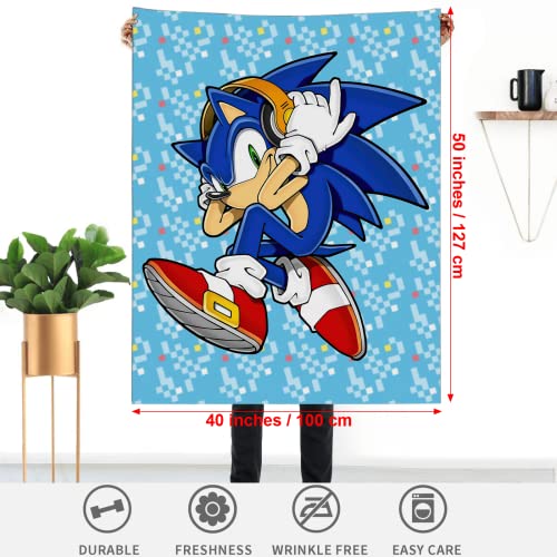 Cartoon Blanket,Ultra Soft Flannel Fleece Blanket Stylish Bedroom Living Room Sofa Warm Blanket for Family (Pic 2, 50 x 40 inches)