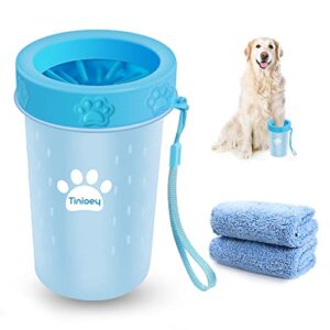 tinioey dog paw cleaner for medium dogs, dog paw washer pet paw cleaner muddy paw cleaner, dog foot washer paw buddy paw scrubber paw plunger