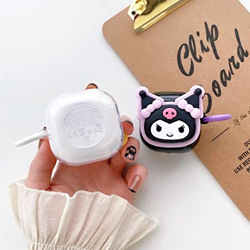 Case for Samsung Galaxy Buds Pro Case/Galaxy Buds 2 Case/Galaxy Buds Live Case, Shockproof Protective Samsung Earbuds Case Cover with Keychain for Women Girls (Cartoon Kawaii)