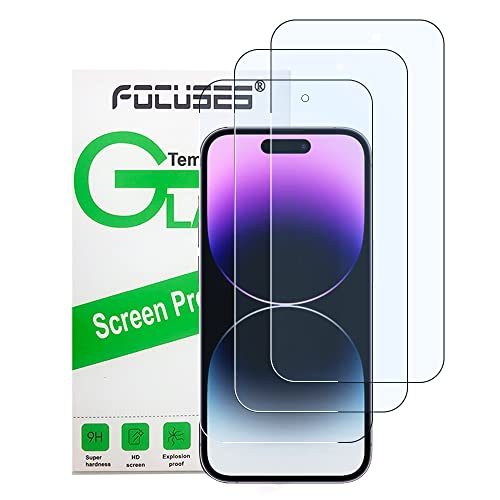 Focuses iPhone 14 Pro Blue Light Screen Protector iPhone 14 Pro Anti Blue Light Screen Protector 6.1inch.Anti Blue Light Tempered Glass Film for iPhone 14 Pro 3-Pack