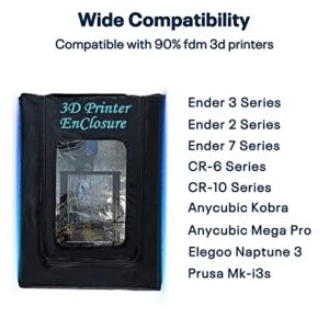 YOOPAI 3D Printer Enclosure, Constant Temperature 3D Printing Enclosure for Creality Ender 3, Ender 3 pro, Ender 3 v2, Elegoo, Anycubic, 25.6“x21.6"x29.5"